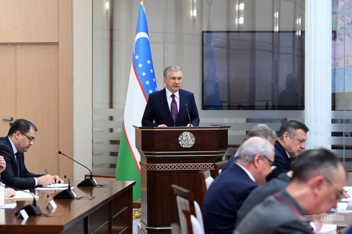 Shavkat Mirziyoyev raisligida Xavfsizlik kengashining kengaytirilgan yig‘ilishi bo‘lib o‘tdi ...