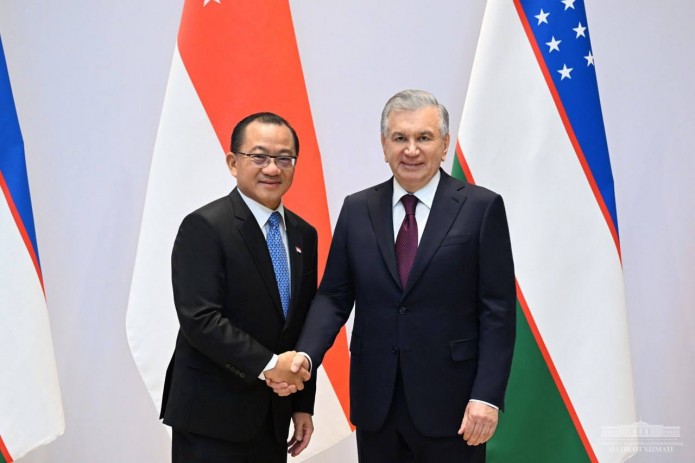 President Shavkat Mirziyoyev receives a delegation from Singapore | UzReport.news