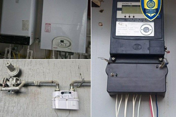 O'zbekistonning 2 hududida elektr energiyasi va tabiiy gazdan noqonuniy foydalanish holatlari ...