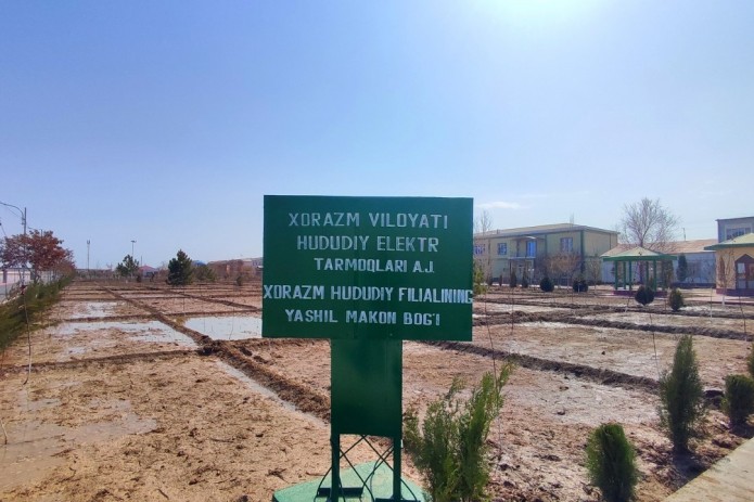 Navro‘z bayrami arafasida Xorazm energetiklari tomonidan “Yashil makon ...