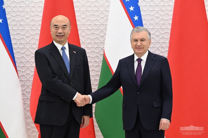 Prezident Shavkat Mirziyoyev Xitoy Xalq Respublikasi Davlat kengashi Bosh vaziri o‘rinbosari ...
