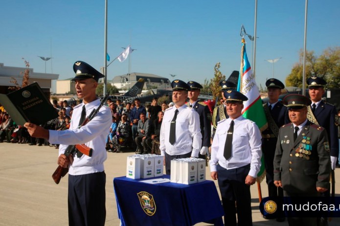 O‘zbekiston oliy harbiy ta’lim muassasalarida kursantlar qasamyod qabul ...