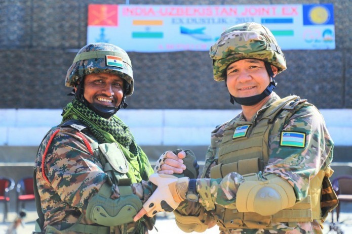 Uzbek-Hindi military training started in India | UzReport.news